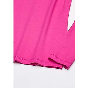Hanes girls Comfortsoft Long Sleeve Tee T Shirt, Amaranth, Large US