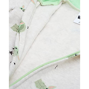 Star Wars Baby Yoda New Born Infant Boys' Long Sleeve Fleece Hooded Romper Bodysuit Printed 24 Months