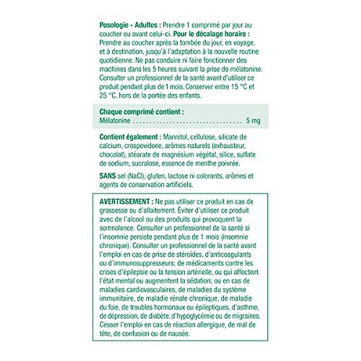 Jamieson Melatonin 5mg Fast Dissolving Tablets 100 Count