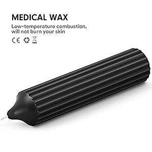 EROKAY Low Temperature Candles, Romantic Candles for Wedding Home (Black)