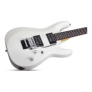 Schecter C-6FR Deluxe 6-String Electric Guitar (Right-Hand, Satin White)