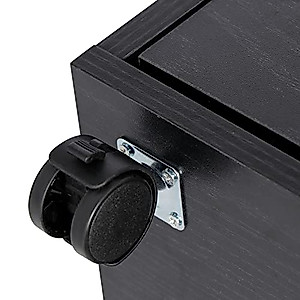 MAXCBD Nightstand Bedside Table Drawer Cabinet 5 Drawer Home Office Cabinet Storage Cabinet Storage Organization Bedroom Big Storage Space with 5 Drawer Storage Tower Dresser