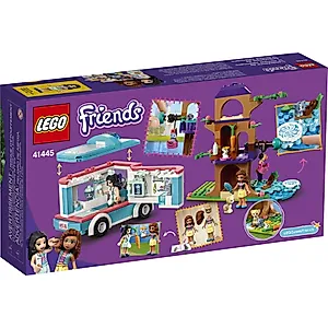 LEGO Friends Vet Clinic Ambulance 41445 Building Kit; Collectible Toy with Ambulance, Rabbit and Kitten Toys, Children’s Vet Kit and Olivia and Emma Mini-Dolls, New 2021 (304 Pieces)