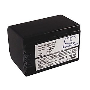 FYIOGXG Cameron Sino Battery for HDR-SR10D, HDR-SR10E, HDR-SR11, HDR-SR11/E, HDR-SR11E, HDR-SR12, HDR-SR12/E, HDR-SR12E, HDR-SR5, HDR-SR5C, HDR-SR5E 1300mAh