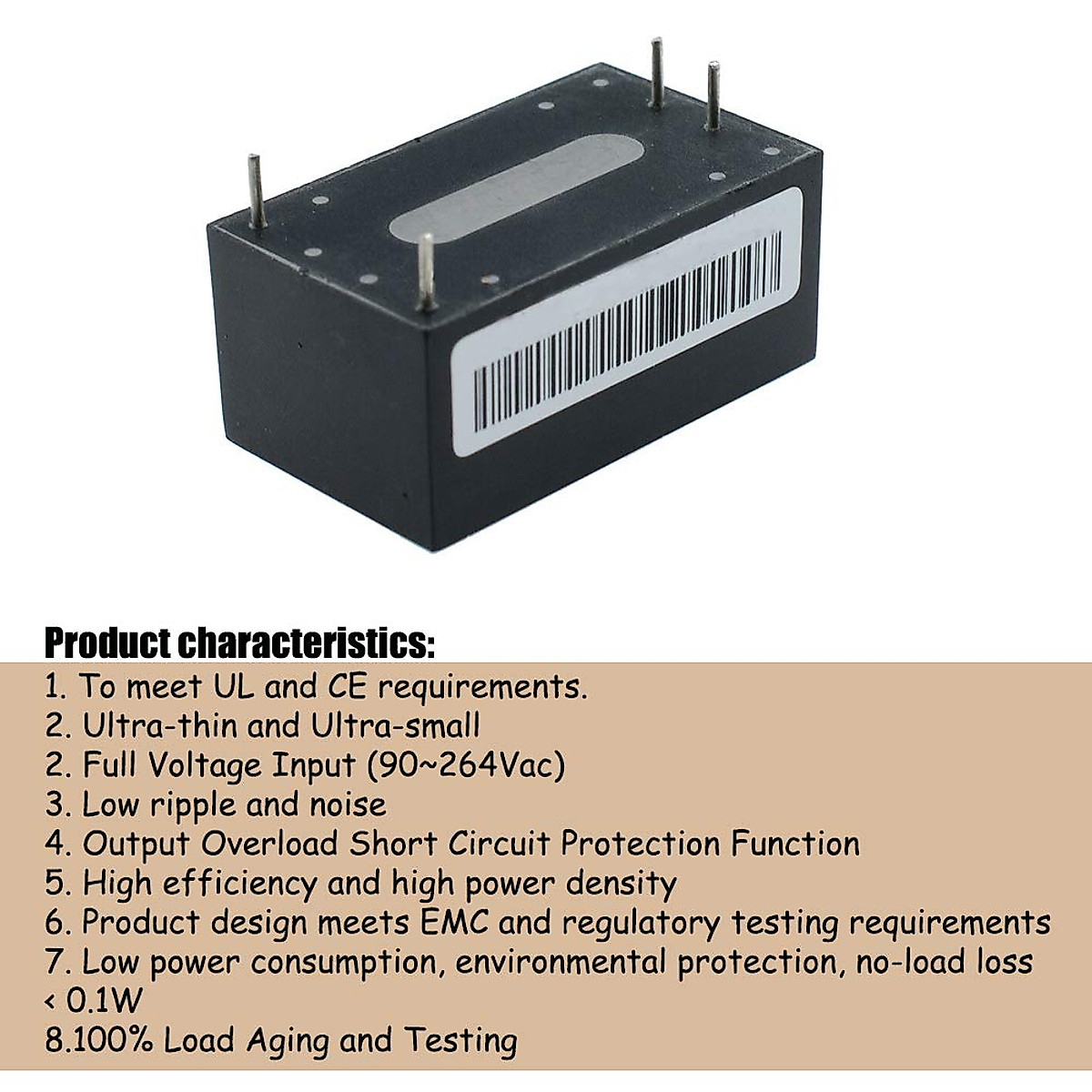 KOOBOOK 2Pcs HLK-PM03 Intelligent Household Switch AC-DC 220V to 3.3V Step Down Buck Isolated Power Supply Module