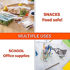 Full Circle Ziptuck Reusable Sandwich Bag - Multi-Use Leak-Free Food-Safe Storage Bag, BPA-Free – Set of 2 Sandwich Bags, Girl Heroes