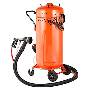 VEVOR 28 Gallon Vacuum Sand Blaster, Dustless Sandblaster with Built-in 1200W Vacuum System for Dust Control and Abrasive Recycle, 60-110 PSI Heavy Duty Dustless Blasting Machine
