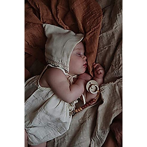 BIBS Pacifiers | Natural Rubber Baby Pacifier | Set of 2 BPA-Free Soothers | Made in Denmark | Smoke | Size 6-18 Months