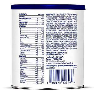 PurAmino Junior Hypoallergenic Toddler Drink, for Severe Food Allergies, Omega-3 DHA, Iron, Immune Support, Unflavored Powder Can, 14.1 Oz