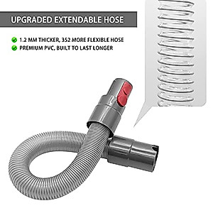 Garbage fighter Flexible Extension Hose Replacement for Dyson V7 V8 V10 V11 V15 Cordless Stick Vacuum Cleaner Accessory Attachment