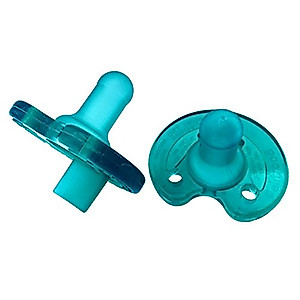 Philips Notched Newborn Soothie Pacifier, Green, 0-3 Months, Hospital Binky - Natural Scent 2 Count (Pack of 1)