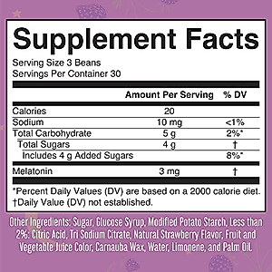 MaryRuth's Melatonin Vita-Beans for Adults | Relaxation & Sleep Support for Ages 14+ | Vegan | Non-GMO | Gluten Free | 90 Count