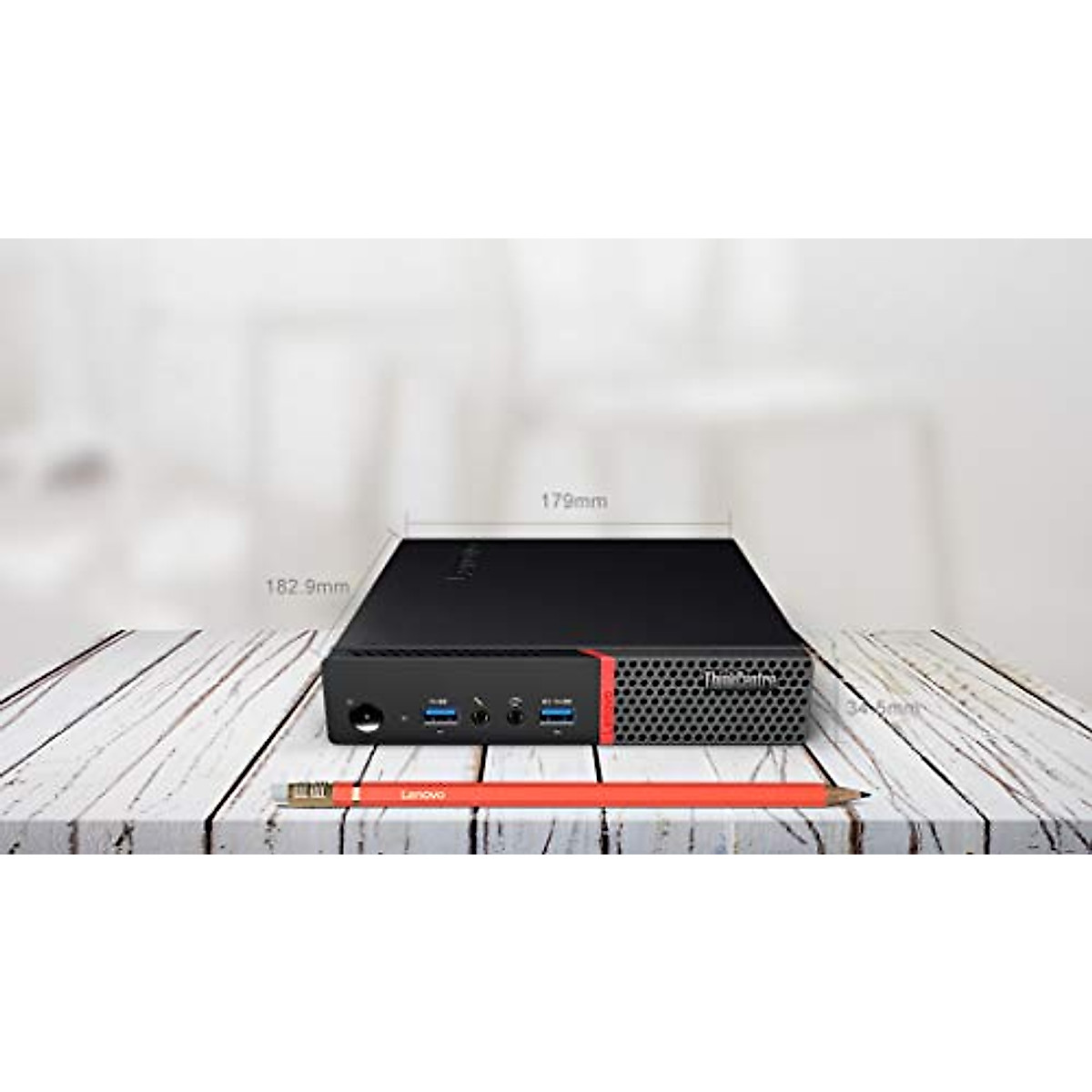 Lenovo M600 Tiny Dual Displays supported Computer (Intel Pentium up to 2.64GHz, 4G DDR RAM, 128GB SSD, WiFi, Bluetooth, HDMI, USB 3.0, Dual DisplayPort, Windows 10 pro) (Renewed)
