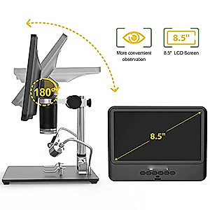 XDCHLK Electronic Microscope 5X-1200X Digital Microscope Camera for Soldering Magnifier Adjustable 1080P Scope