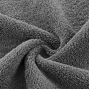 VANZAVANZU 3 Pack Hand Towels for Bathroom Premium Hand Towels Set (13×29 in) Ultra Soft and Highly Absorbent Bathroom Hand Towels Upgraded (Dark Grey)