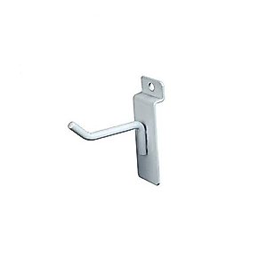 Only Garment Racks 2" Slatwall Hooks for Slat Panel Display - 25 Pcs Box - 1/4" Dia Wire - Heavy Duty - White Color