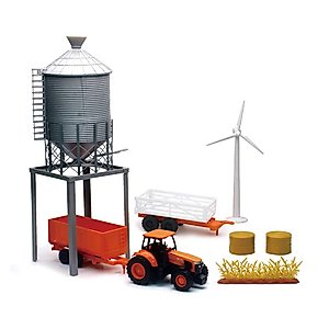 Kubota M5-111 Tractor and Grain Bin Playset