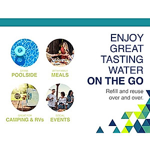 Arrow Home Products Cleara H2O Water Filtration System Replacement Includes 2-Filters and 1-Spigot, 2 Count (Pack of 1), White