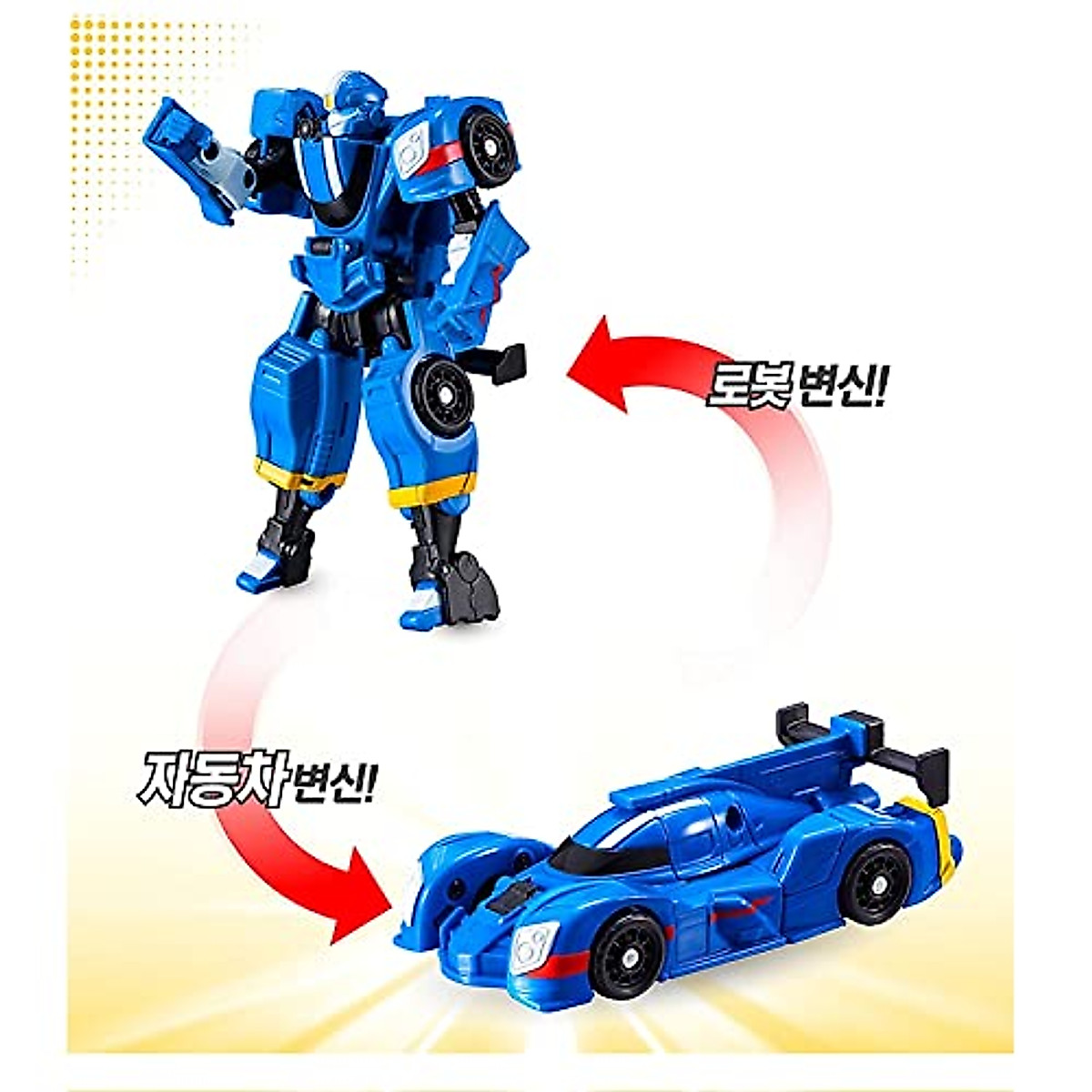 V Mini Speed Car Transforming Robot Figure Toy Korean Animation