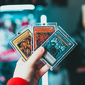 25 Pack One Touch Magnetic Card Holder 35PT,Protective Sleeves for Trading Card, Trading Card Holder Fit for Baseball Card, Sports Cards(25PC-SSR)