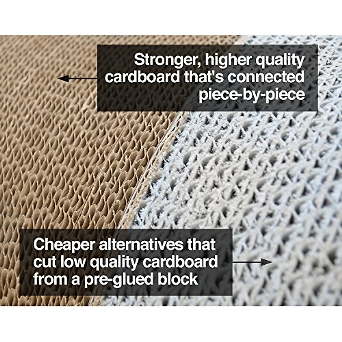 PetFusion Ultimate Cat Scratcher Lounge, Reversible Infinity Scratcher in Multiple Colors. Made from Recycled Corrugated Cardboard, Durable & Long Lasting
