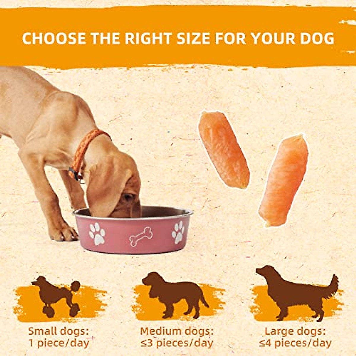 Jungle Calling Dog Treats Chicken Jerky Training Treats, Slow Roasted Snacks for Medium and Large Dogs Chewy Treats 10.6 Ounce (Chicken Sausage)