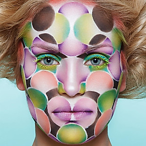 CCbeauty Halloween Face Body Paint 22 Colors(6 UV Glow+16 Matte Colors) with 10 Artist Brushes, Oil Large Clown White Face Painting Kit SFX Cosplay Costume FacePaint Makeup