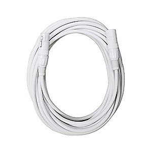 Audio2000'S E80125P2 Two-Pack 25-Feet XLR Female to XLR Male White-Color Balanced Audio/Recording/Microphone Cables