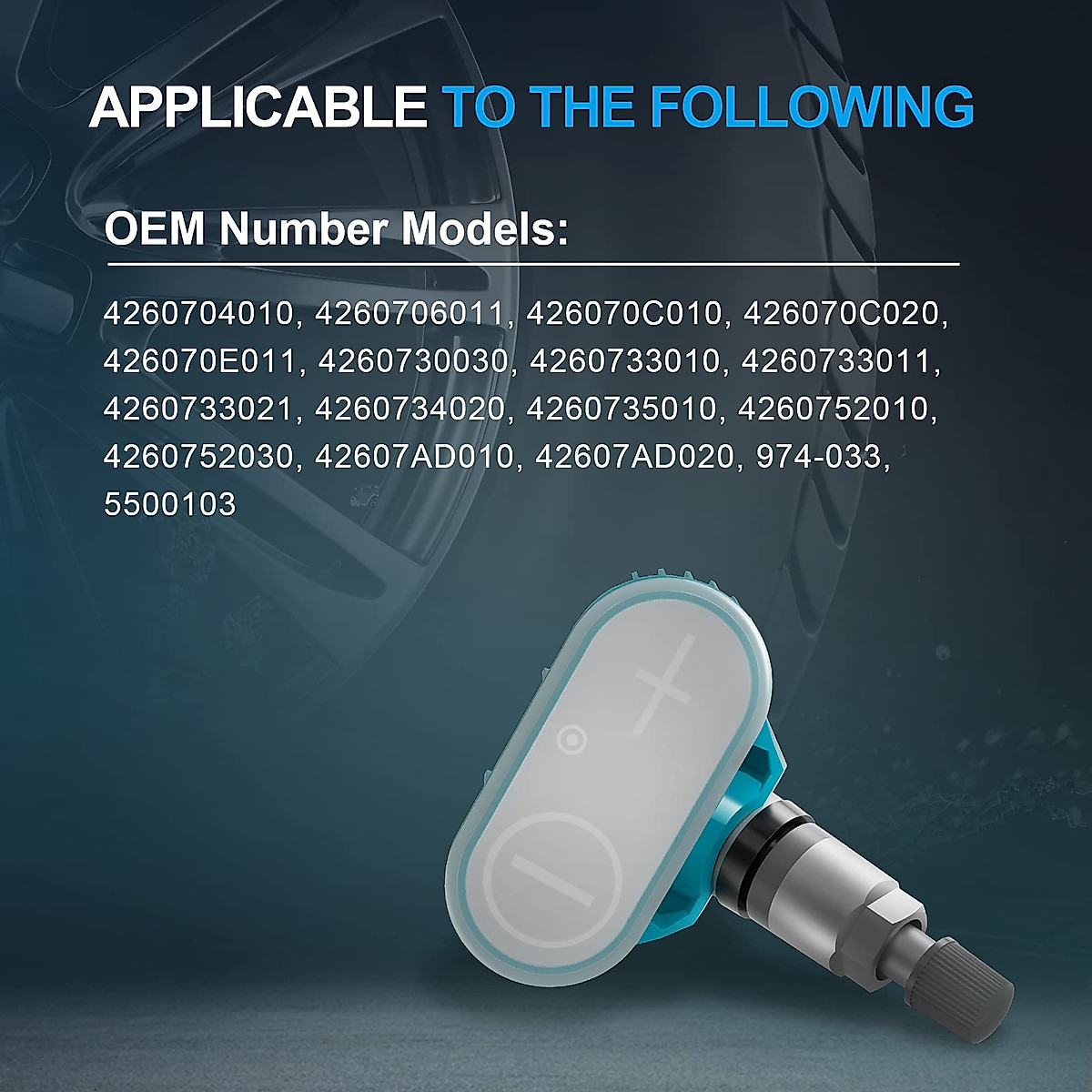 FINDAUTO Replacement for Tire Sensor 315MHz Original Equipment Tire Pressure Monitoring System TPMS +for Lexus for Pontiac for Scion for Toyota Replaces 4260733021 4Pack