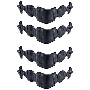 4 Pack 4 inch Metal Corner Protector - Black - Furniture Corner Hardware Corner Bracket Metal Embellishments for Wood Decorative Metal Trim The Sonora Series by Borderland Rustic Hardware