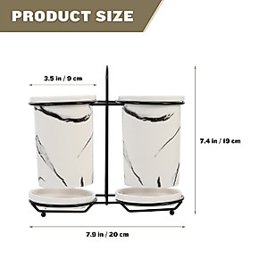 Zerodeko 1 Set nordic holder Binoculars iron Chopsticks Storage Box chopstick rest Japanese-style tableware Flatware Storage Cage practical chopsticks cage chopsticks cage