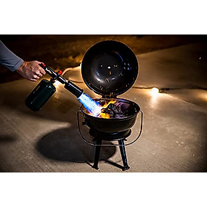 POWERFUL SearPro Charcoal Torch Lighter - Cooking Gadgets - Sous Vide - Cooking Torch - Culinary Kitchen Torch - Flamethrower Meater Gun Lighter - BBQ Propane Torch - Chef Blow Torch Tank Not Included