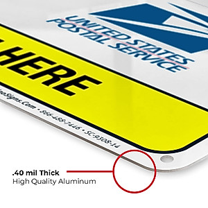 Sigo Signs Package Delivery Custom Sign, 10x14 Inches, Rust Free .040 Aluminum, Fade Resistant, Made in USA by Sigo Signs