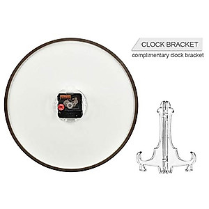 KLL Acrylic 12 Inch Round Modern Home Wall Clock,Kitchen Office and Living Room Wall Decor Battery Operated Clock, Christmas Snowman in The