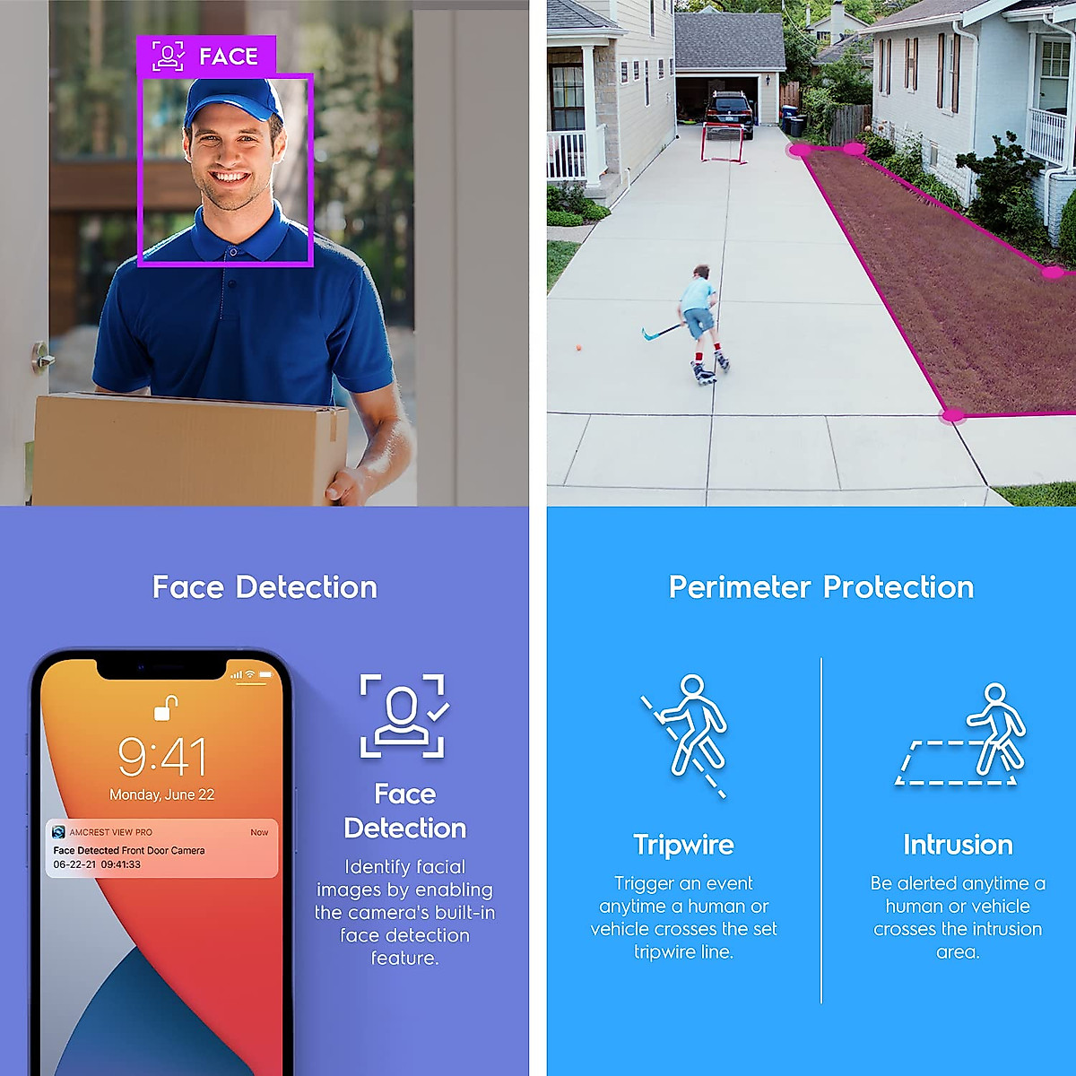 Amcrest 4MP Outdoor PTZ POE + IP Camera Pan Tilt Zoom (Optical 32x Motorized) UltraHD POE+ Camera Security Speed Dome, People and Vehicle Detection AI, 492ft Night Vision POE+ (802.3at) IP4M-1083EW-AI