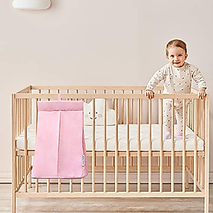 SPRINGSPIRIT Diaper Organizer, Diaper Bag Organizer Hanging Beside Changing Pad Table, Playard or Wall for Diaper Stacker, Pink Diaper Organizer