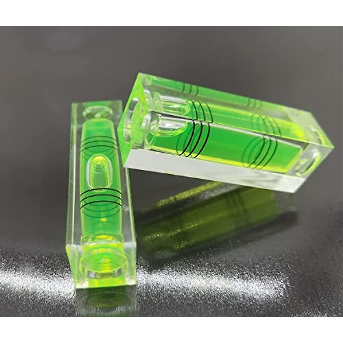 High Precision Bubble Spirit Levels Small Bullseye Level Long Square Mini Level for Wall Frames Hanging RV Tripod etc Measurement Leveling Tool 2 pcs(non-magnetic)