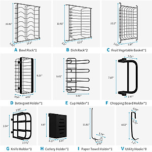 ALPTHY Over The Sink Dish Drying Rack, (33.5"-39.5") Dish Rack with 2 Plate Rack for Kitchen Organization, Width Adjustable Dish Drainer Kitchen Sink Organizer Space Saver Dish Dryer Rack