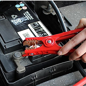 CARTMAN 4 Gauge 16 Feet Jumper Cables 300AMP Heavy Duty Booster Cable in Carry Bag