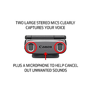 Canon PowerShot V10 Vlog Camera for Content Creators, 19mm Wide-Angle Lens, 1" CMOS sensor, 4K Video, Face-tracking, Built-in Microphone, Image Stabilization, Webcam, Live Streaming, Silver