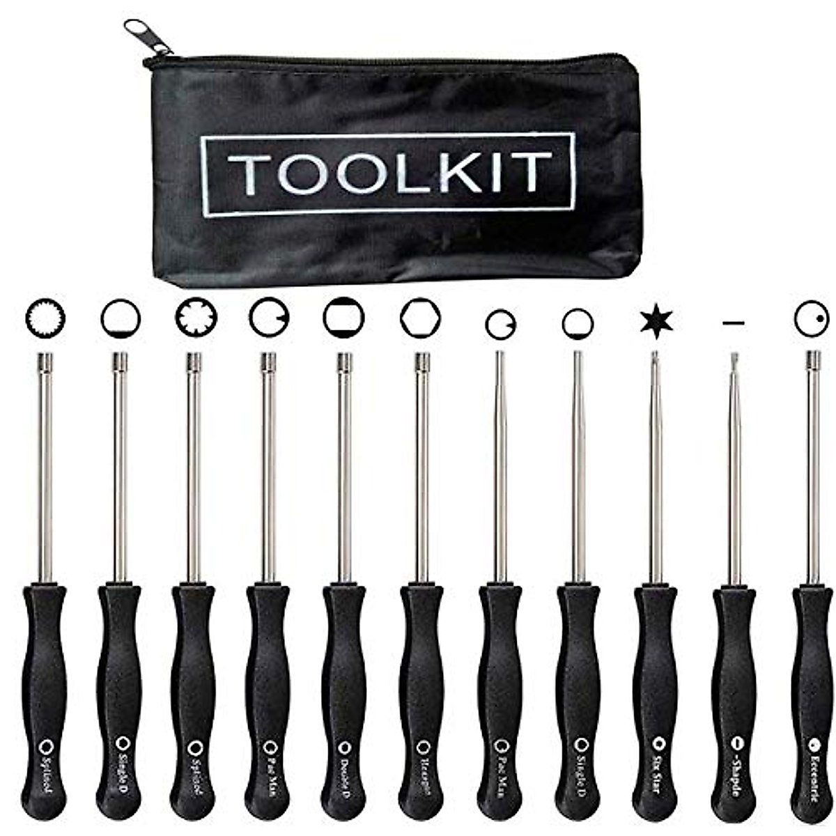 11 Pcs Carburetor Adjustment Tool Screwdriver Kit for Common 2 Cycle Carburator Adjusting Small Engine Carb Tune up Adjusting Tool,11 Carburetor Adjustment Tools+Bag by Lucky Seven