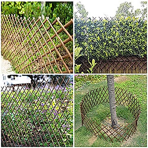 JOYSFIT Willow Trellis Fence Expandable Garden Climbing Lattices Trellis Plant for Support Climbing 36x92 Inch(2)