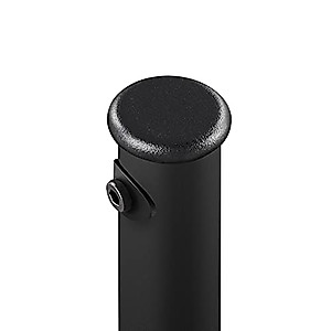 Topeakmart Black Metal Bed Frame with Headboard Mattress Foundation/Platform Bed/Slatted Bed Base, Twin Size