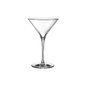 NUDE Vintage Set Of 2, Crystal Martini Glasses 9.75 oz, Lead-Free, Perfect for Drinking Martini, Margarita, Coctail, Glassware for Home