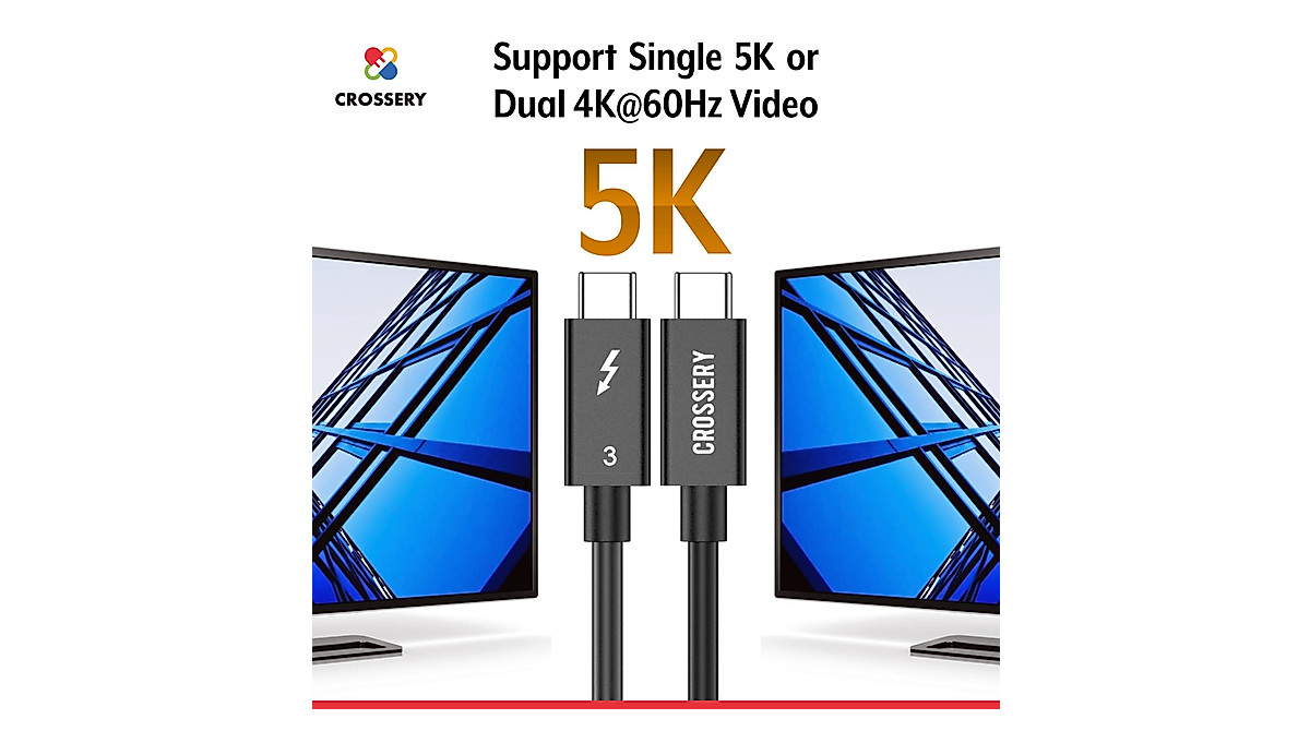 Thunderbolt 3 Cable for MacBook - Supports 100W Charging & 40Gbps Data ...