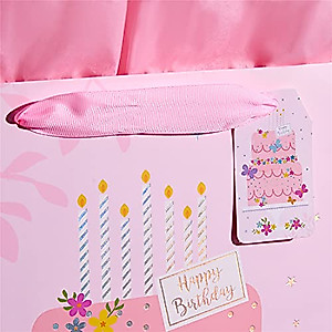 SUNCOLOR 2 Pack 16" Extra Large Gift Bags with Tissue Paper for Girls Birthday Party Bags
