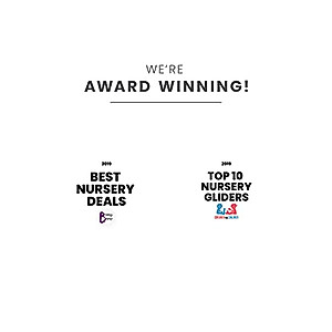 Delta Children Blair Slim Nursery Glider Swivel Rocker Chair, Cream