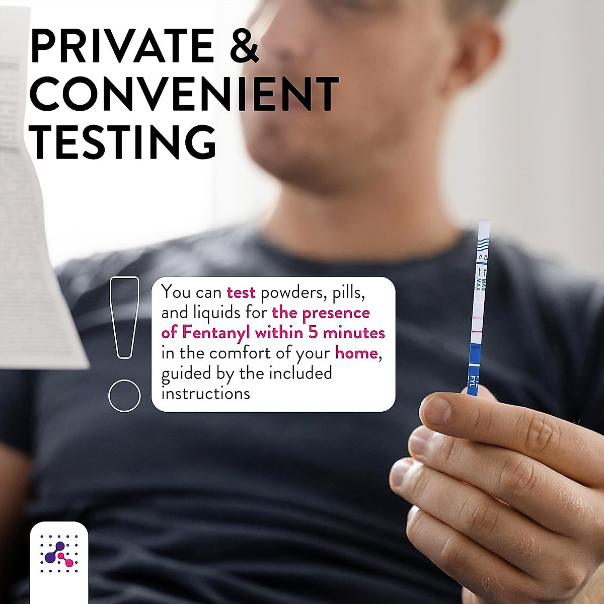 Fentanyl Test Kit | Includes 5 Fentanyl Test Strips | Signify Analytics Ultra-Sensitive Fentanyl Test Strips for Drug Testing | Fentanyl Testing Strips for Pills, Powders, and Liquids