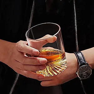 OPAYLY Whiskey Glasses Old Fashioned Glasses Set of 4 12oz Rocks Glasses Gift for Men Women Drinking Bourbon Scotch Cocktails Rum Cognac Vodka at Bar Home