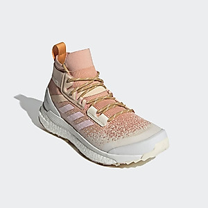 adidas Women's Terrex Free Hiker Primeblue Hiking Shoes, Ambient Blush/Clear Pink/Wonder White - 6